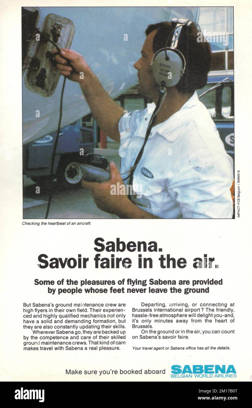 Sabena savoir faire hi-res stock photography and images - Alamy