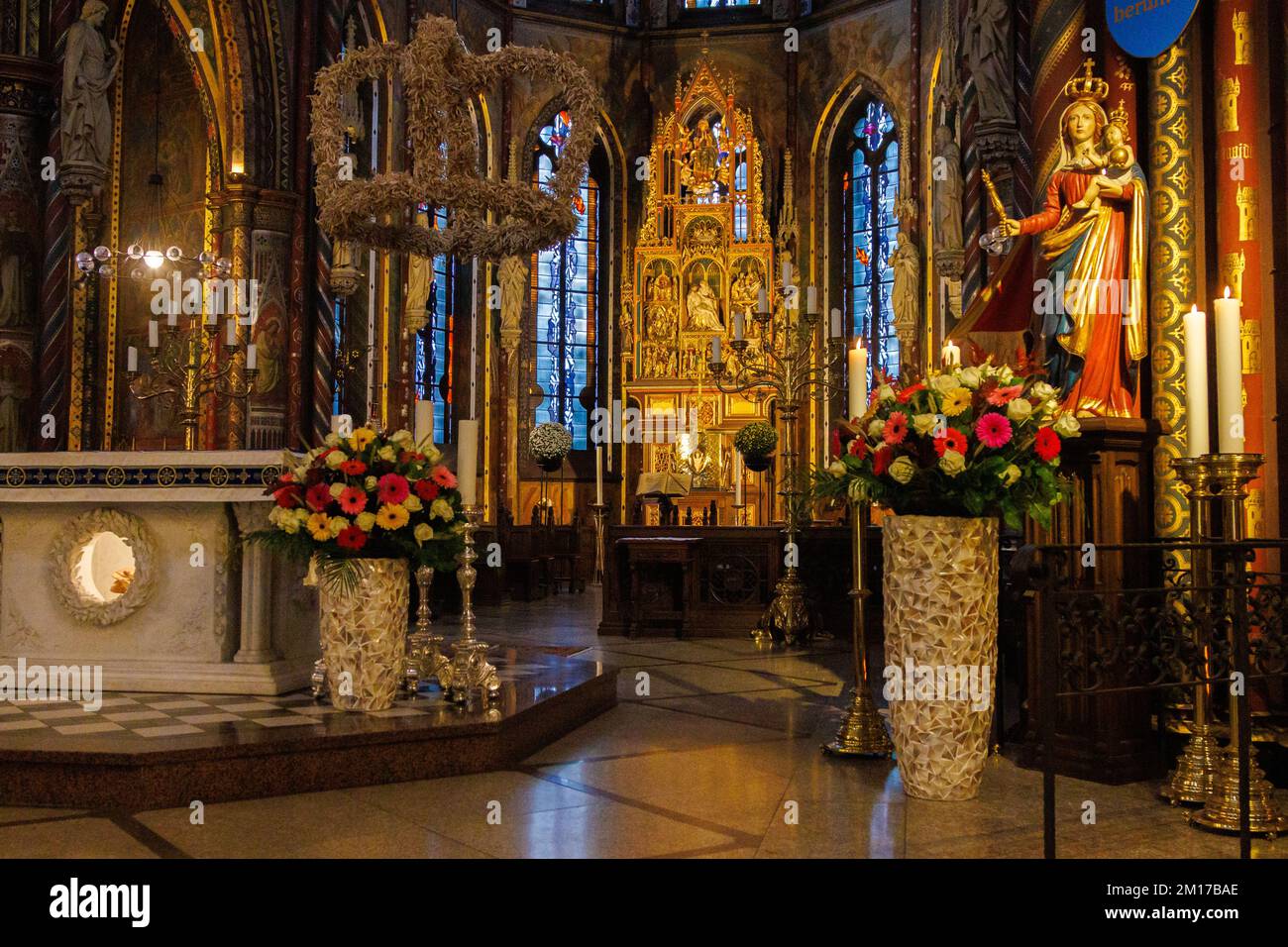 Interior of Basilica of St. Mary in Kevelaer, Germany Stock Photo - Alamy