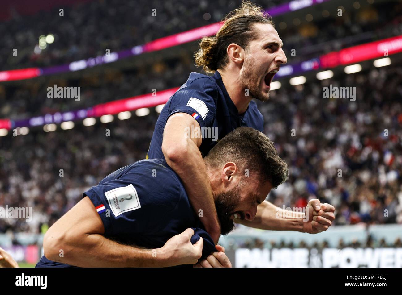 AL KHOR - Adrien Rabiot of France, Olivier Giroud of France celebrate ...