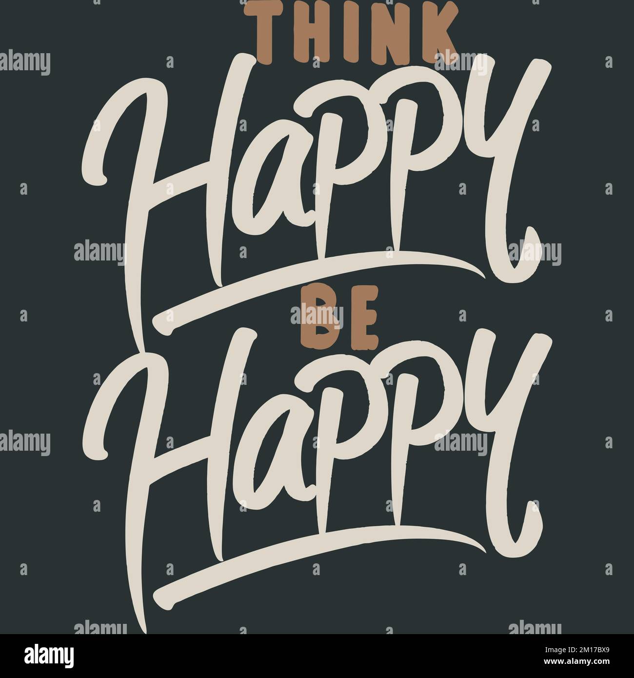 Happy quote calligraphy hi-res stock photography and images - Alamy