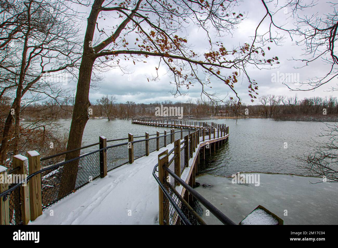 Galien River Boardwalk Stock Photo - Alamy