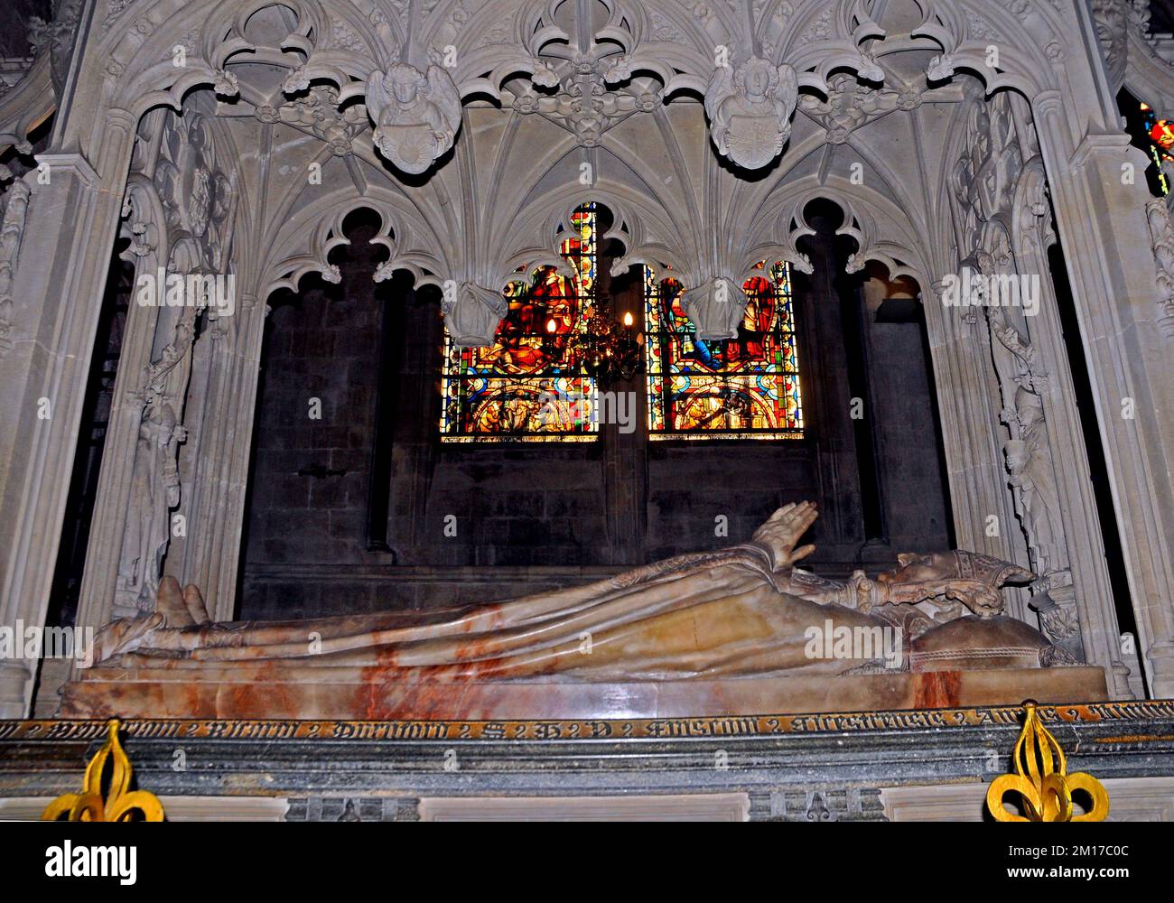 TOMB EFFIGY OF RICHARD DUNSFORD, BISHOP OF CHICHESTER, CHAPEL OF ST ...