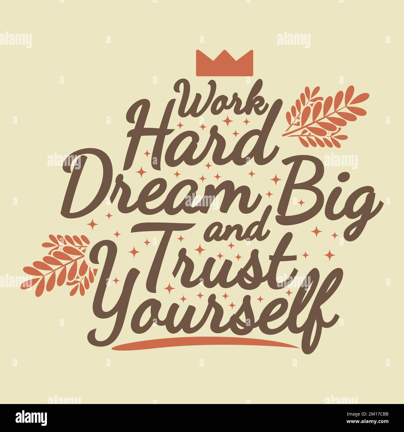 Motivational Typography Quote Design Stock Vector Image & Art - Alamy