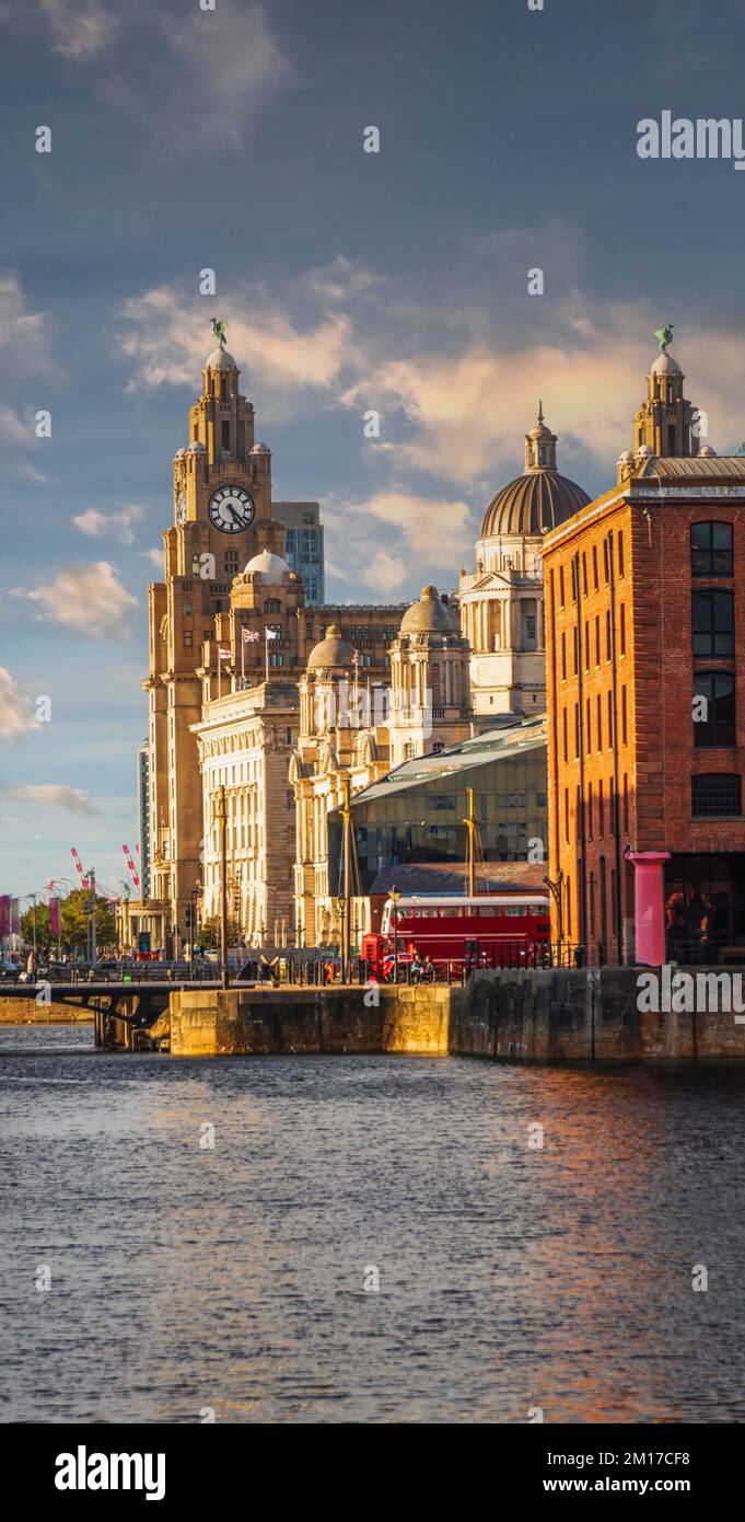 historical building at albert dock in Liverpool, United Kingdom. Royal ...