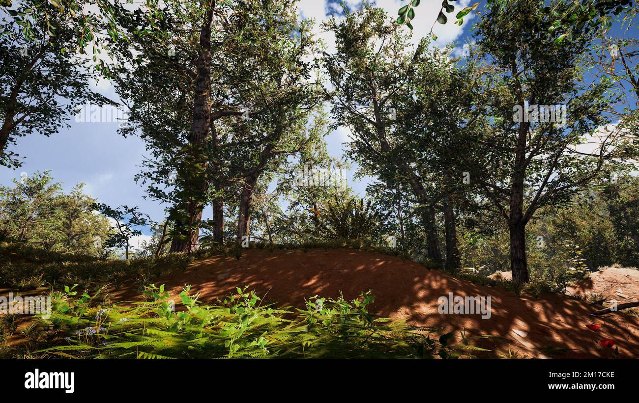 3D Render Background to ecology and sustainable development ...