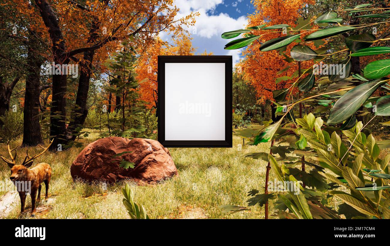 3D Render Background to ecology and sustainable development ...