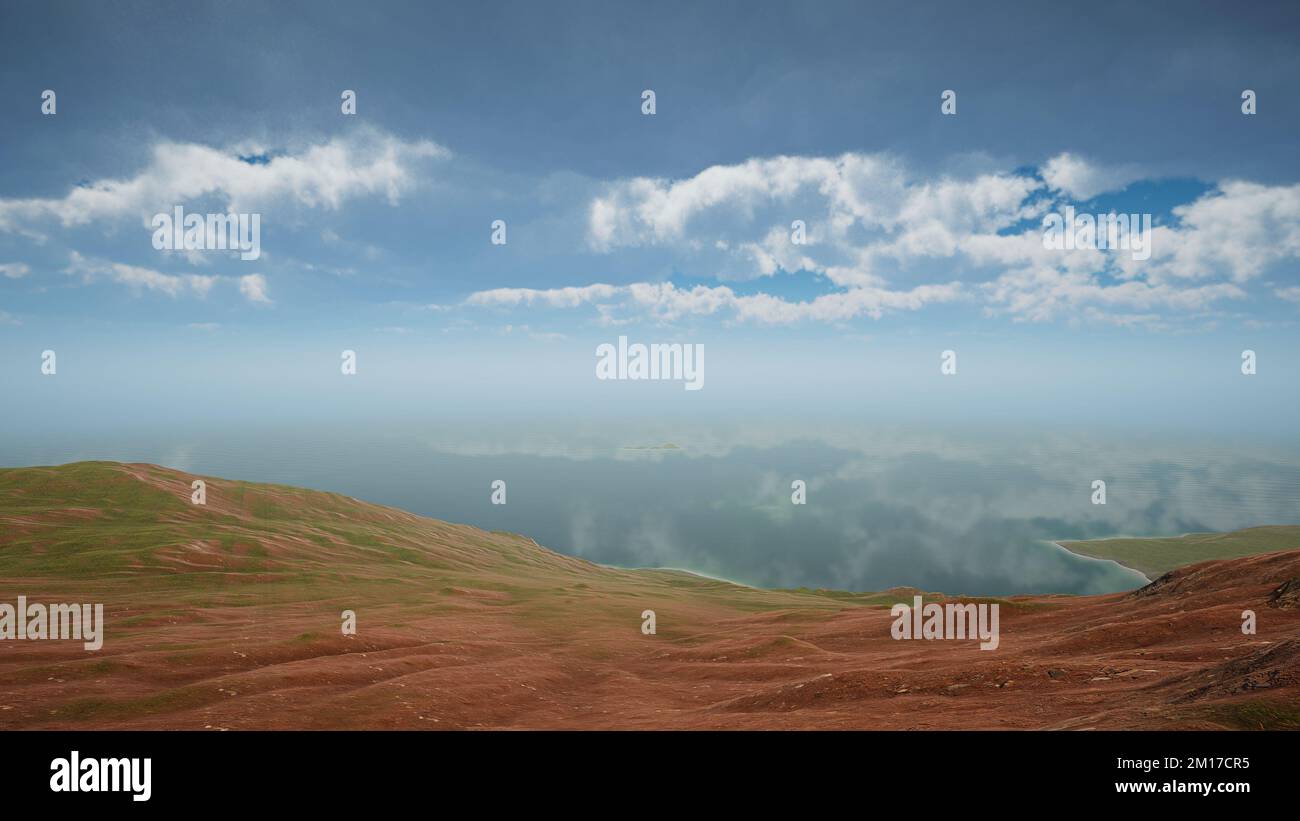 3D Render Background to ecology and sustainable development ...