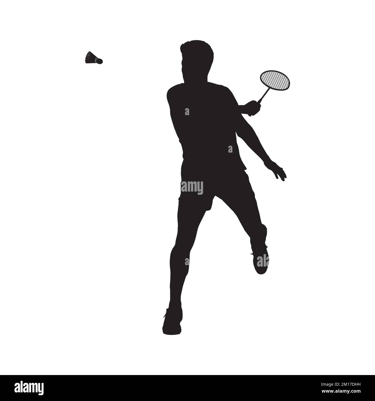 Vector Illustration Of Badminton Player Stock Vector Image And Art Alamy