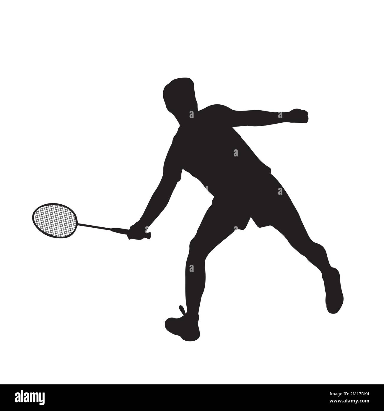 Vector Illustration of Badminton Player Stock Vector Image & Art - Alamy