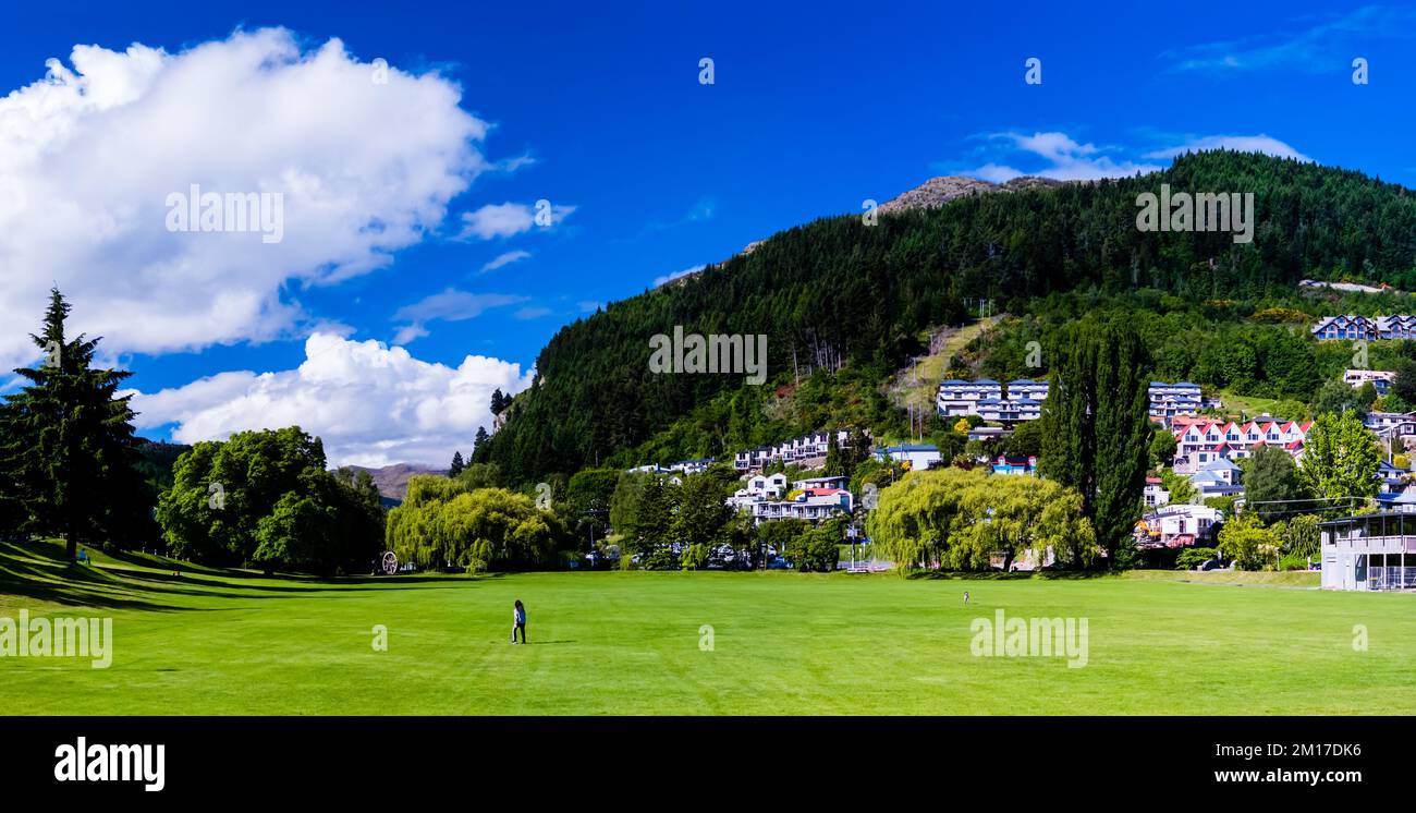 Landscape of Queenstown Recreational Reserve Stock Photo - Alamy