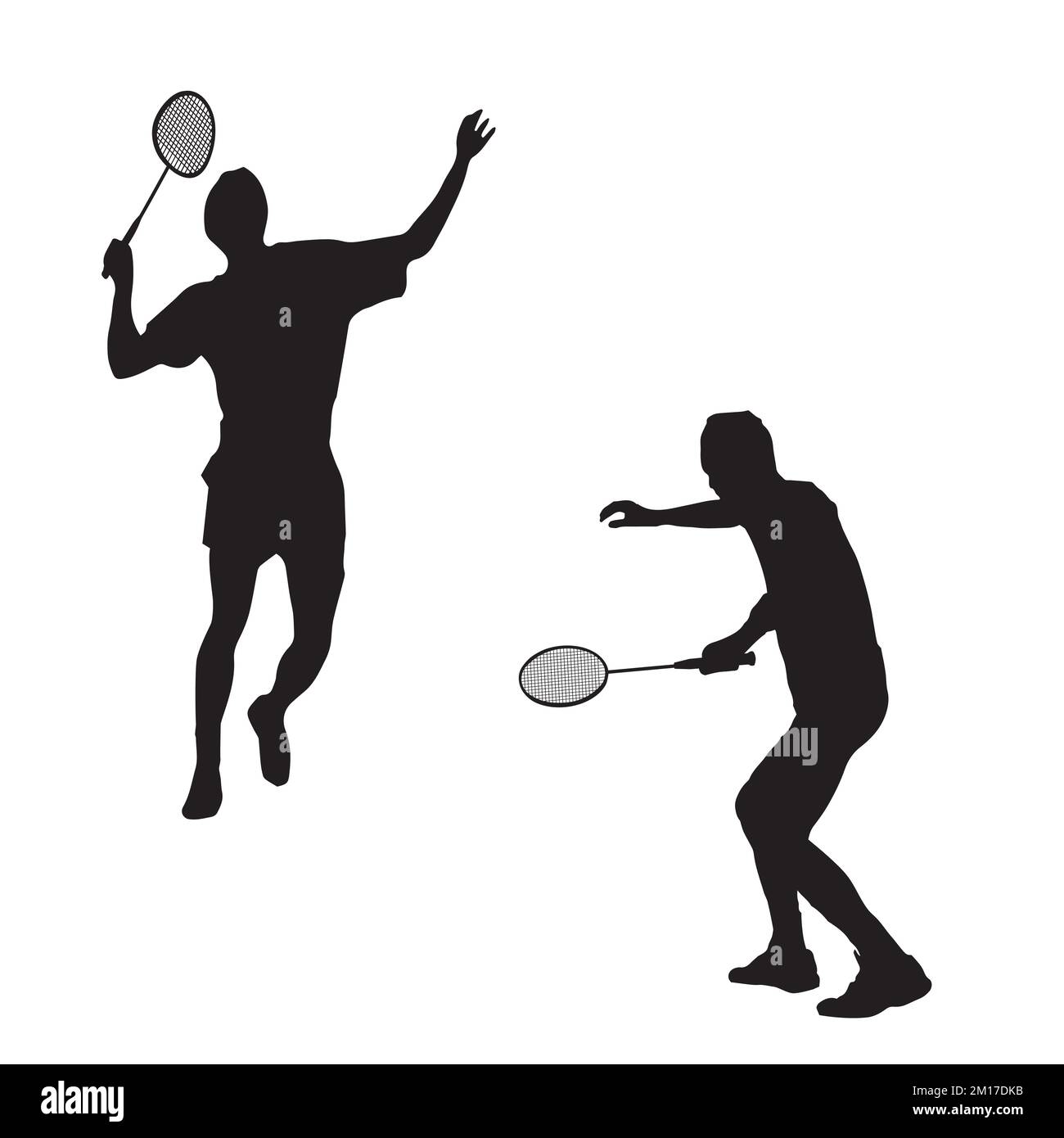 Vector Illustration of Badminton Player Stock Vector Image & Art - Alamy