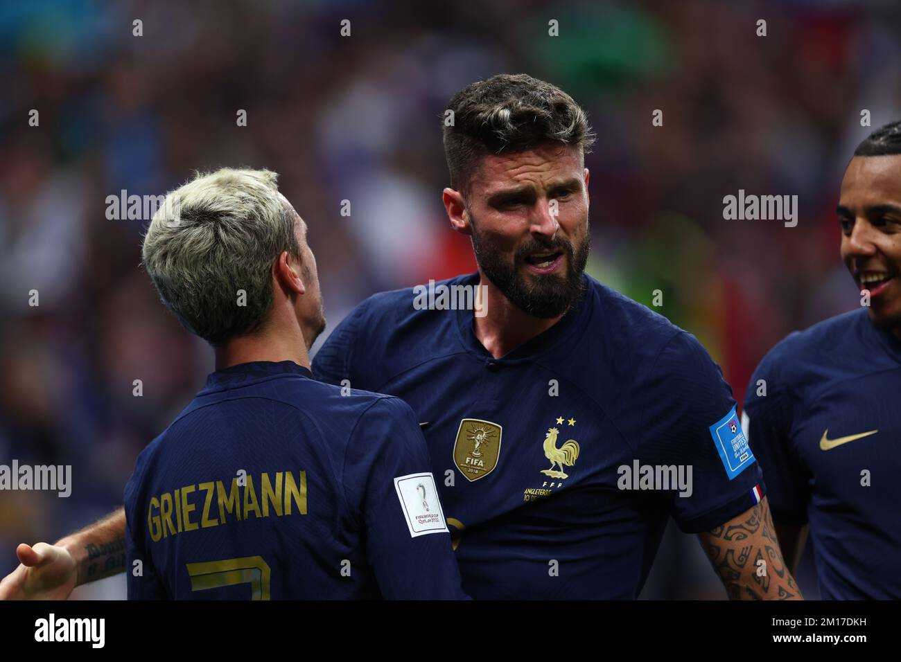 AL KHOR, QATAR - DECEMBER 10: Olivier Giroud of France celebrate during ...
