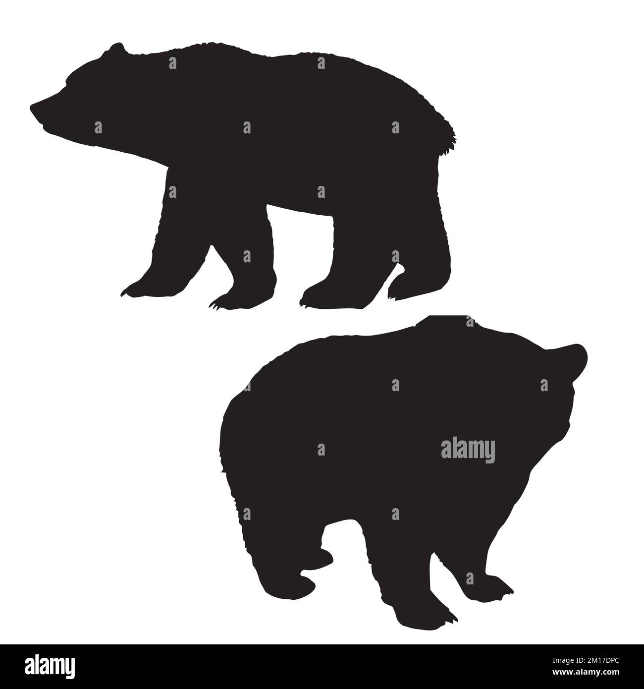 Vector Illustration of Grizzly Bear Silhouette Stock Vector Image & Art - Alamy