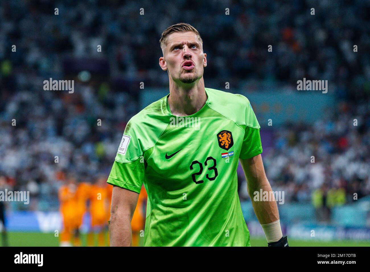 LUSAIL, - DECEMBER 09: Netherlands goalkeeper Andries Noppert during ...