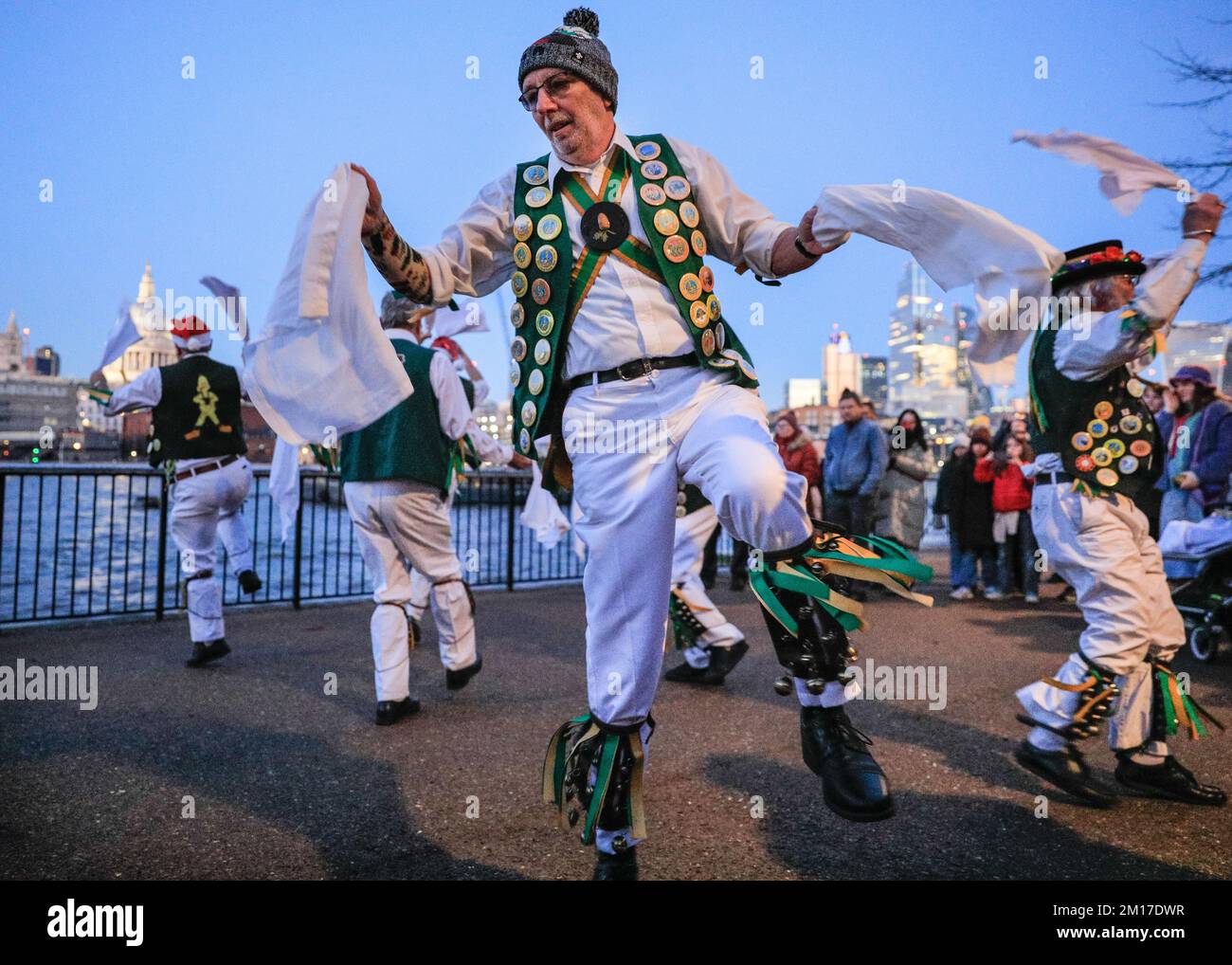 London, UK. 10th Dec, 2022. The Croydon Morris Men perform. The annual ...