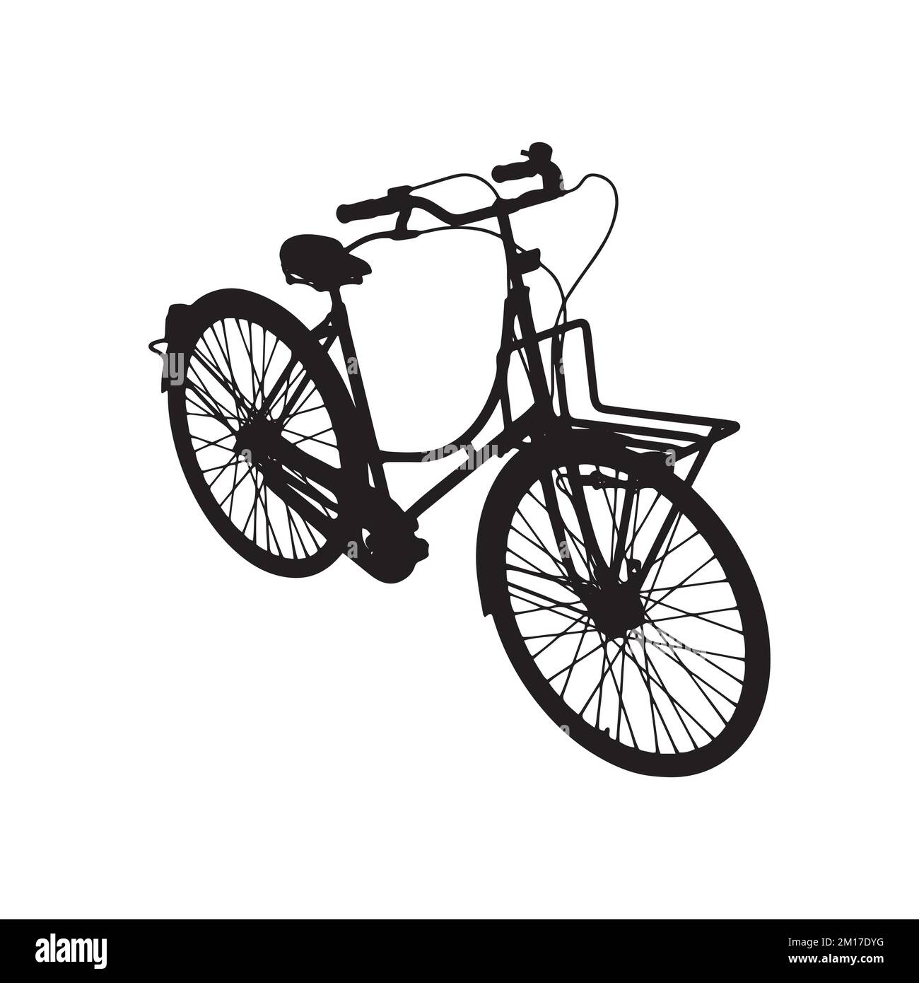 Vector Illustration of Bicycle Art Silhouette Stock Vector Image & Art ...
