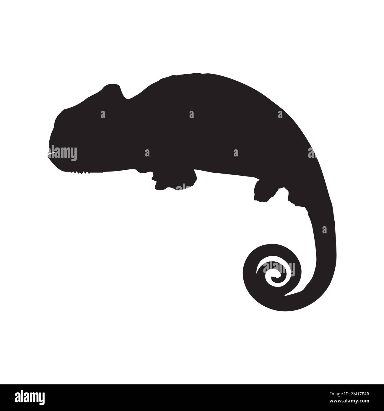 Chameleon Vector Silhouette Art Stock Vector Image & Art - Alamy