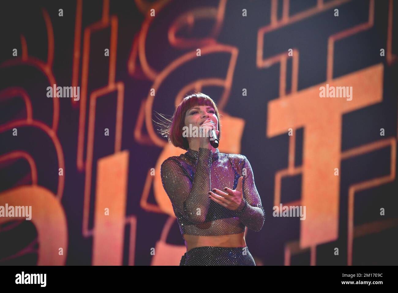 Naples, Italy. 10th Dec, 2022. The Italian singer Alessandra Amoroso ...