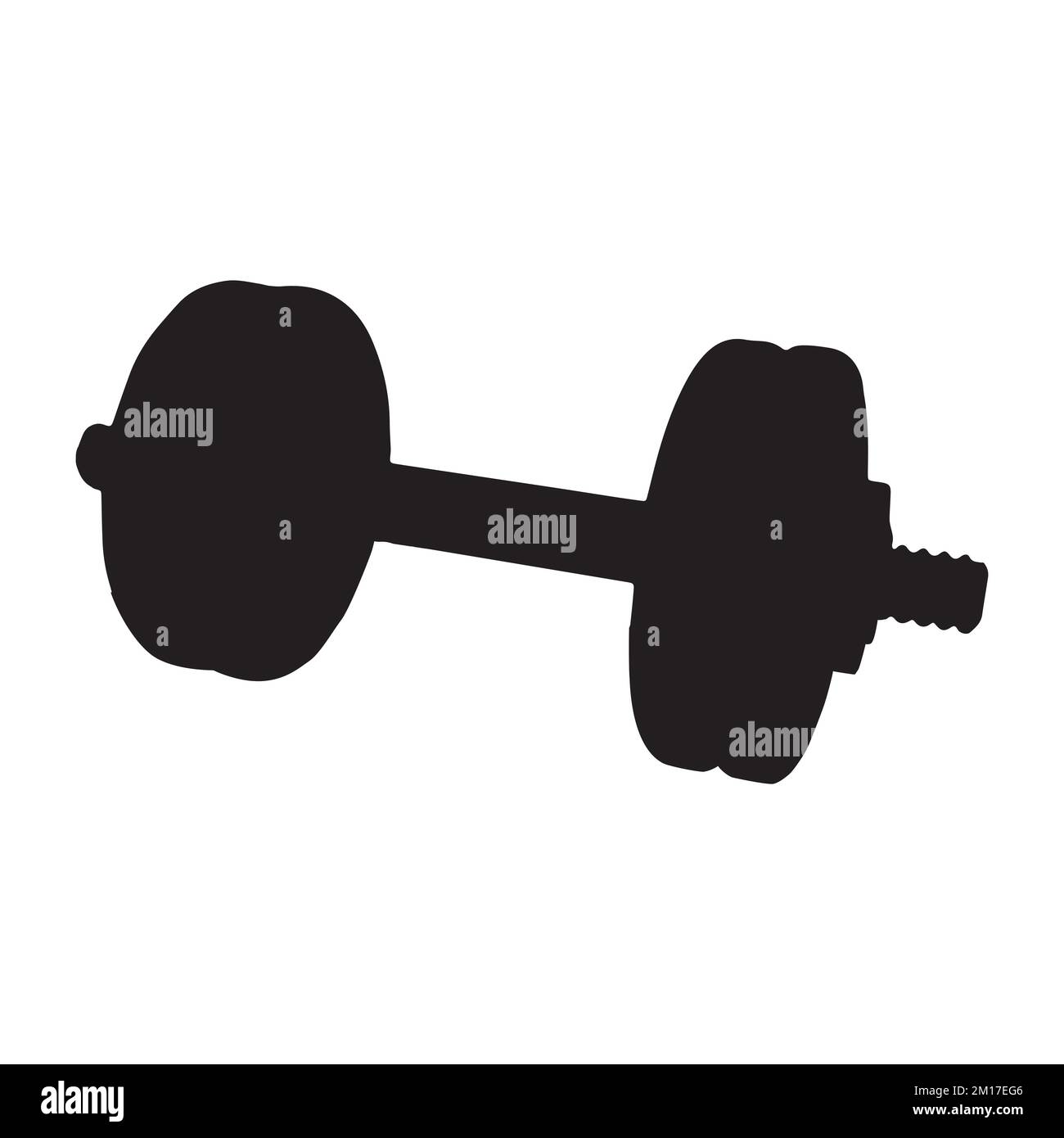Dumbbell Art Silhouette Stock Vector Image & Art - Alamy