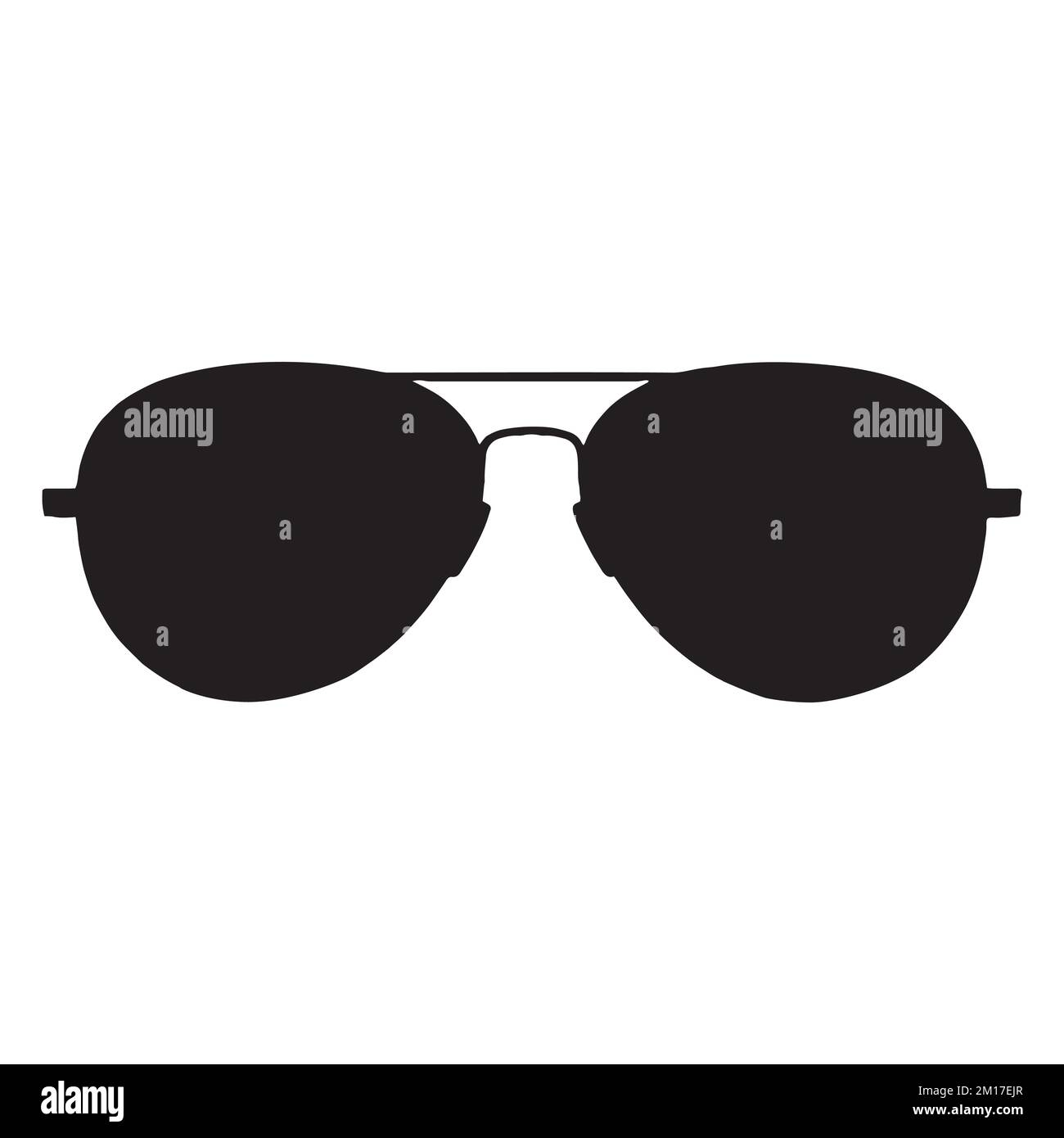 Vector Illustration of Sunglasses Silhouette Art Stock Vector Image ...