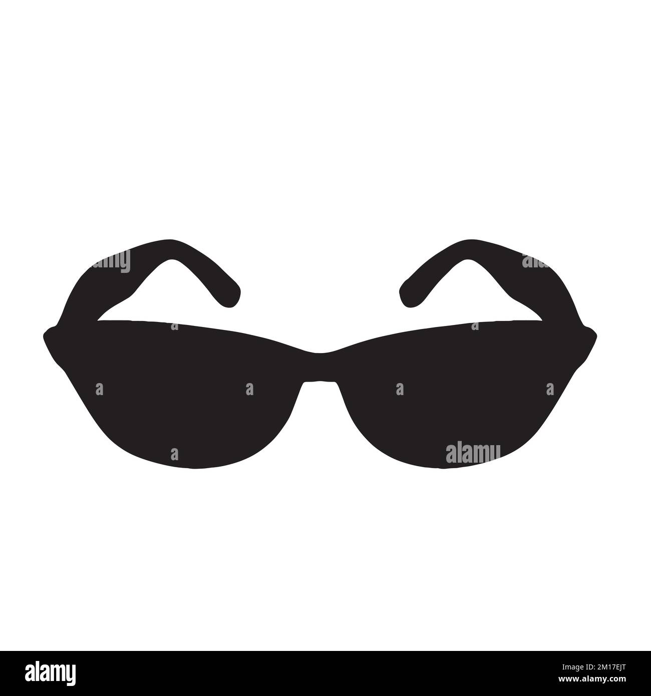 Vector Illustration of Sunglasses Silhouette Art Stock Vector Image ...