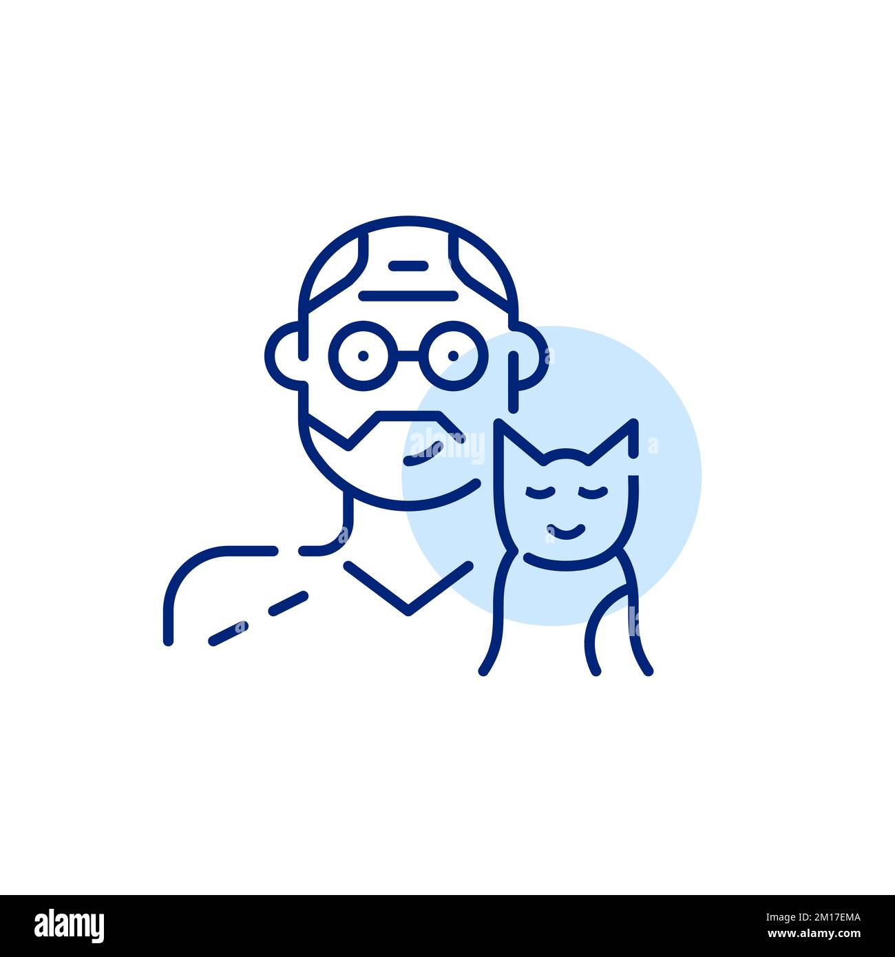 Puppy with kitten training Stock Vector Images - Alamy