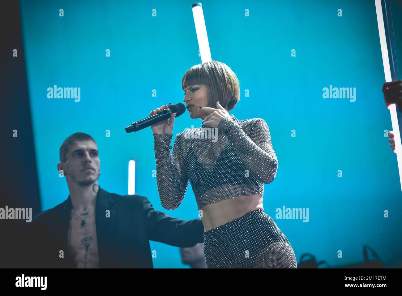 December 10, 2022, Naples, Italy: The Italian singer Alessandra Amoroso ...