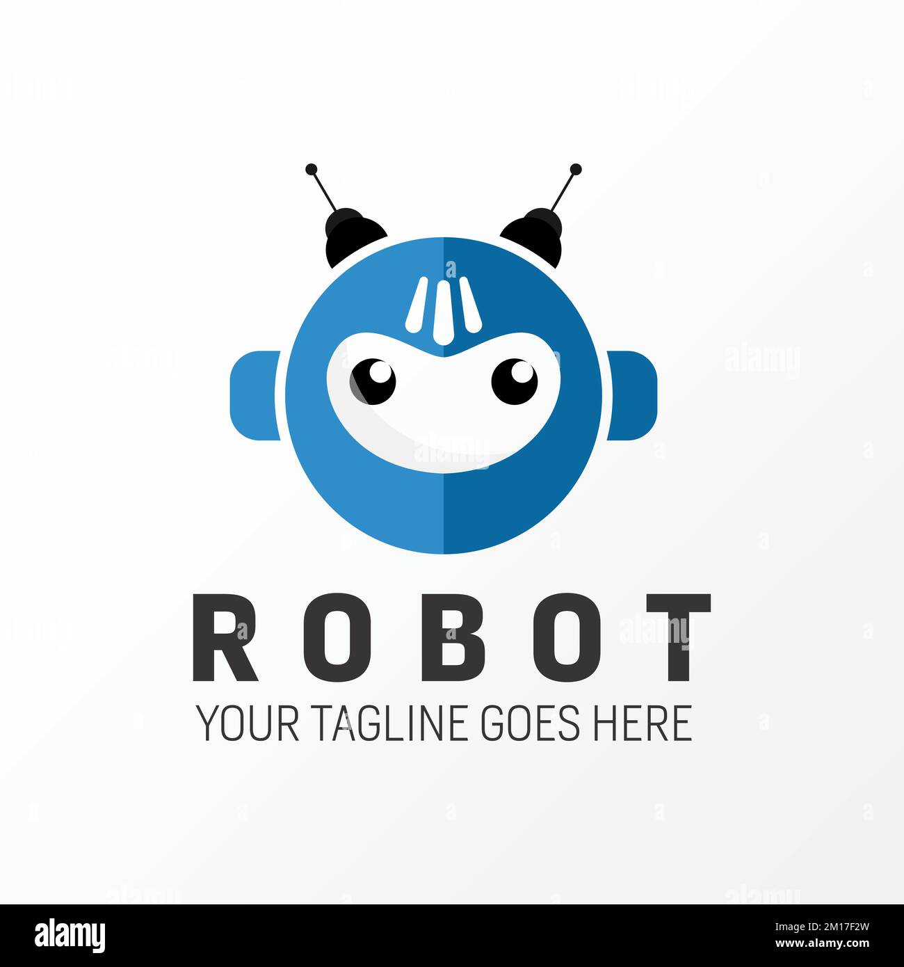 simple and unique robot head Image graphic icon logo design abstract ...