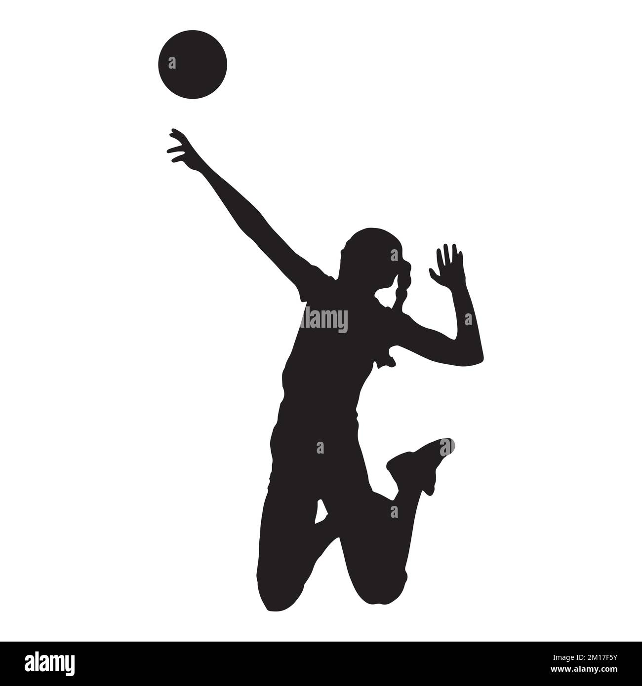 Volleyball professional female volleyball player Stock Vector Images ...