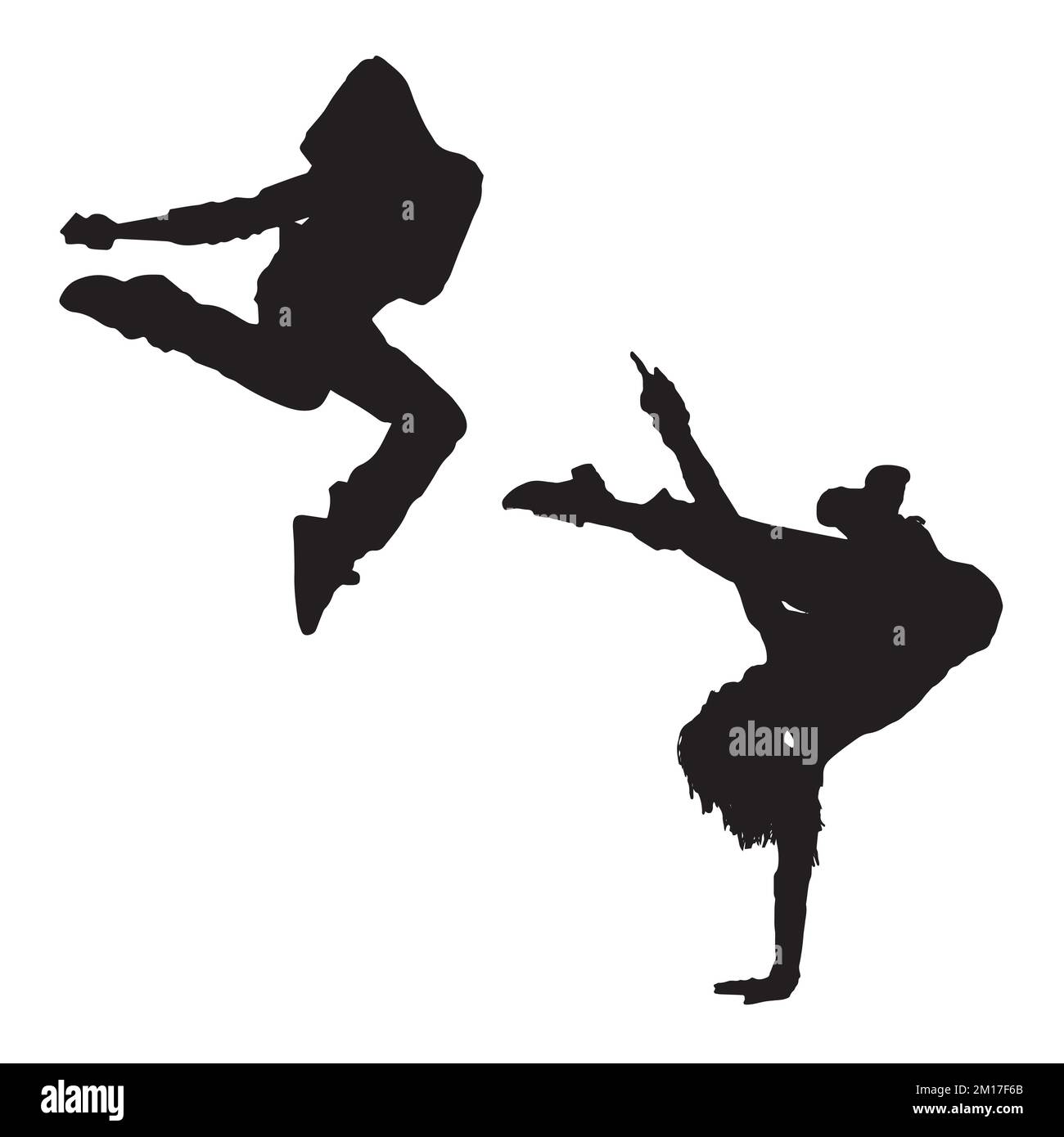 Female Hip-Hop Street Dancer Art Silhouette Stock Vector Image & Art - Alamy