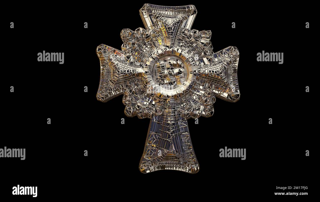 A 3D Illustration of the Christian cross. Artists, Designers, Pattern ...