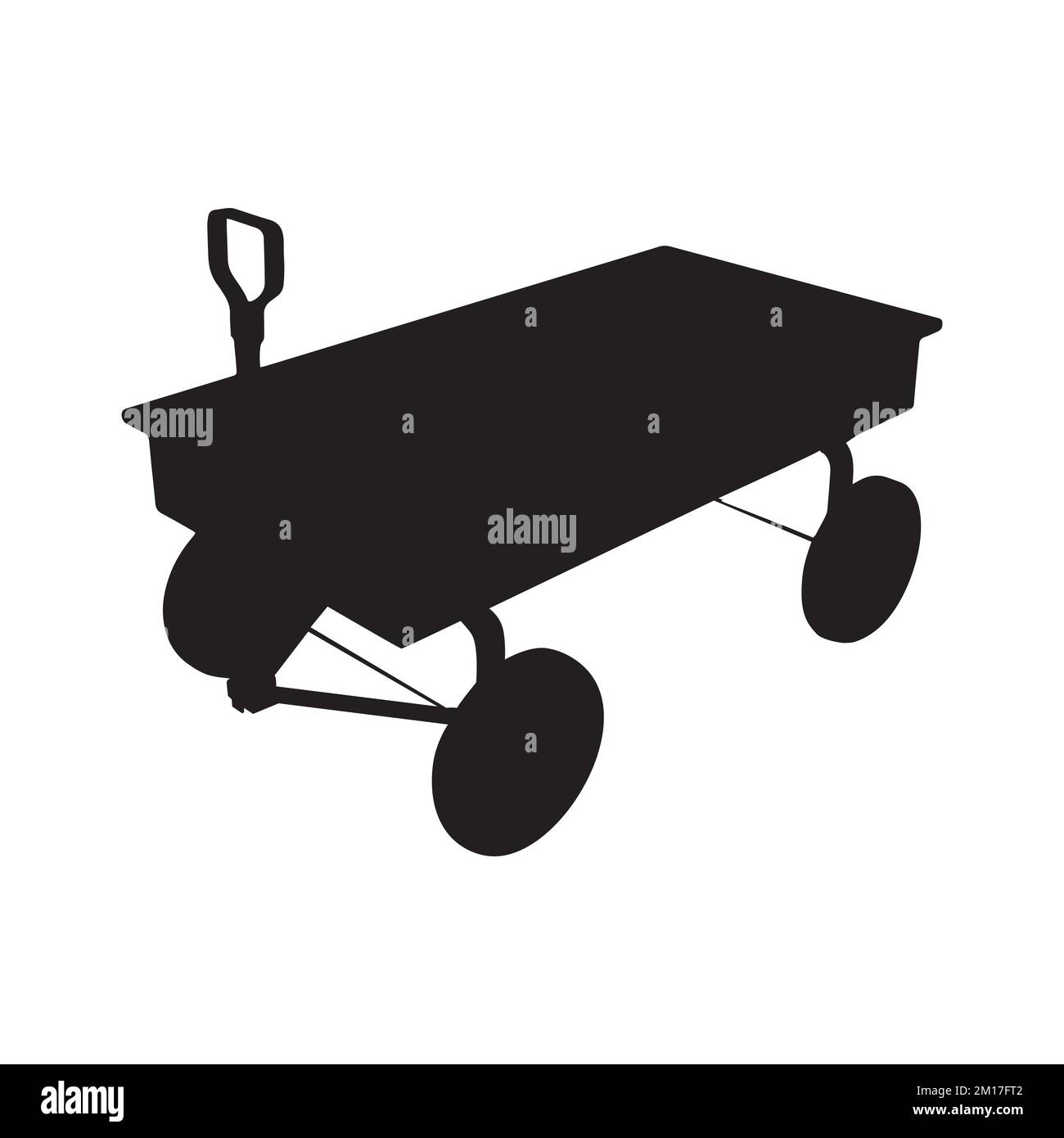 Garden Cart Wagon Art Silhouette Stock Vector Image & Art - Alamy