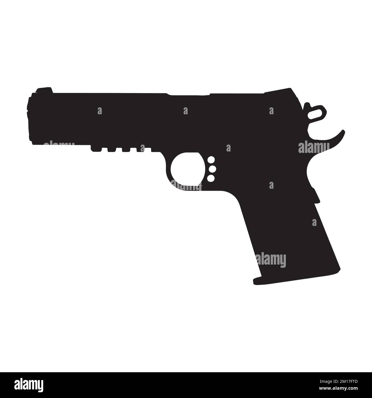 Silhouette De Pistolet 1911 Colt 1911 Svg Etsy