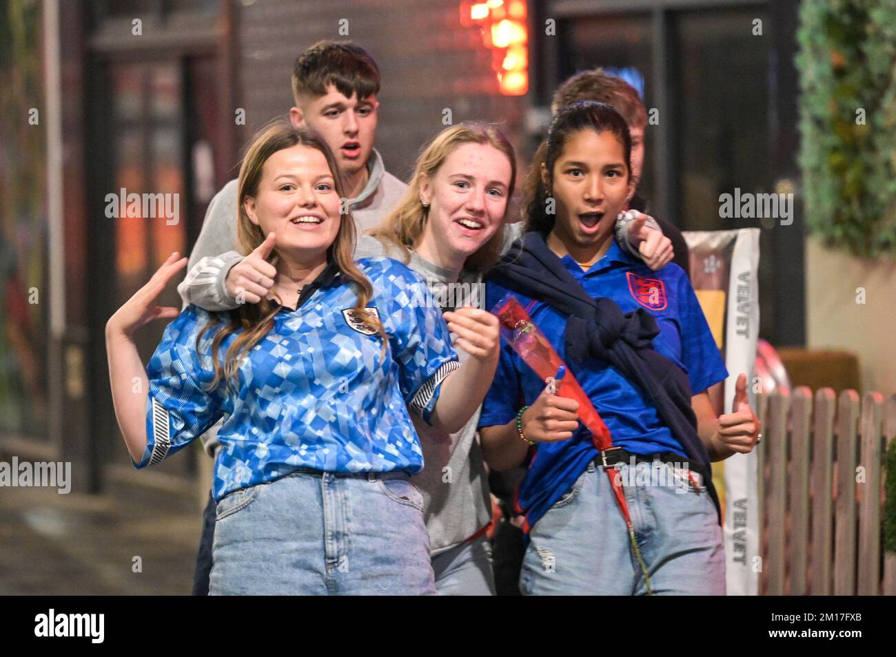 Broad Street, Birmingham, December 10th 2022 - The night England were ...