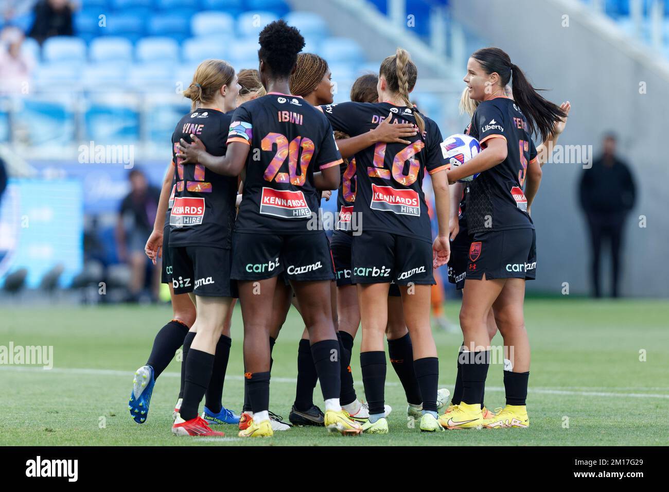 Sydney, Australia. 10th Dec, 2022. Sydney FC players celebrate after ...