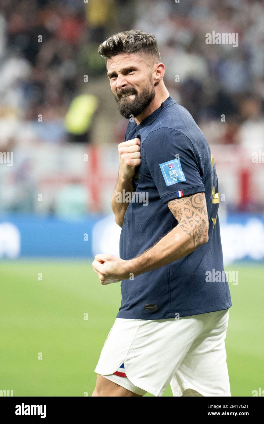 Olivier Giroud of France celebrates his goal during the FIFA World Cup ...