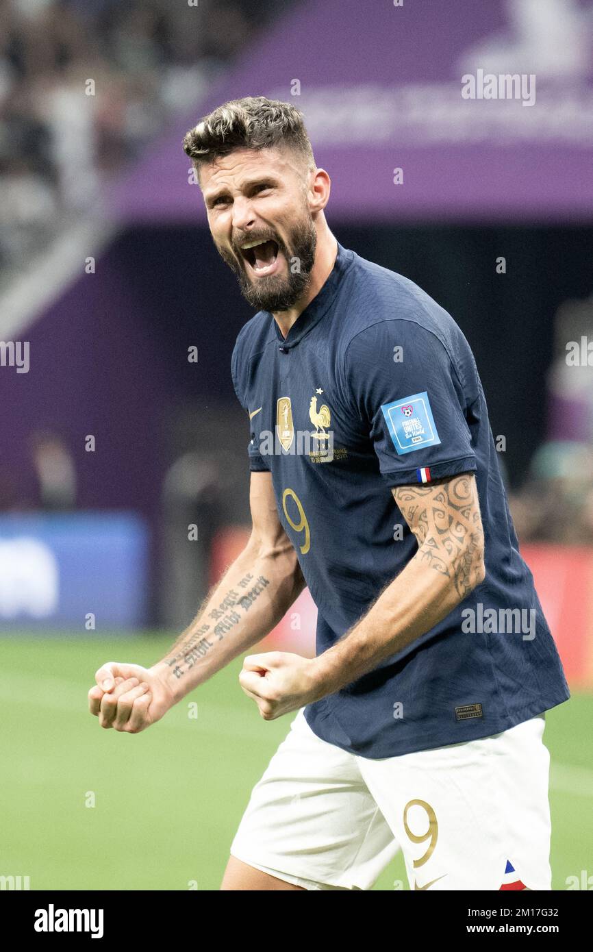 Olivier Giroud of France celebrates his goal during the FIFA World Cup ...