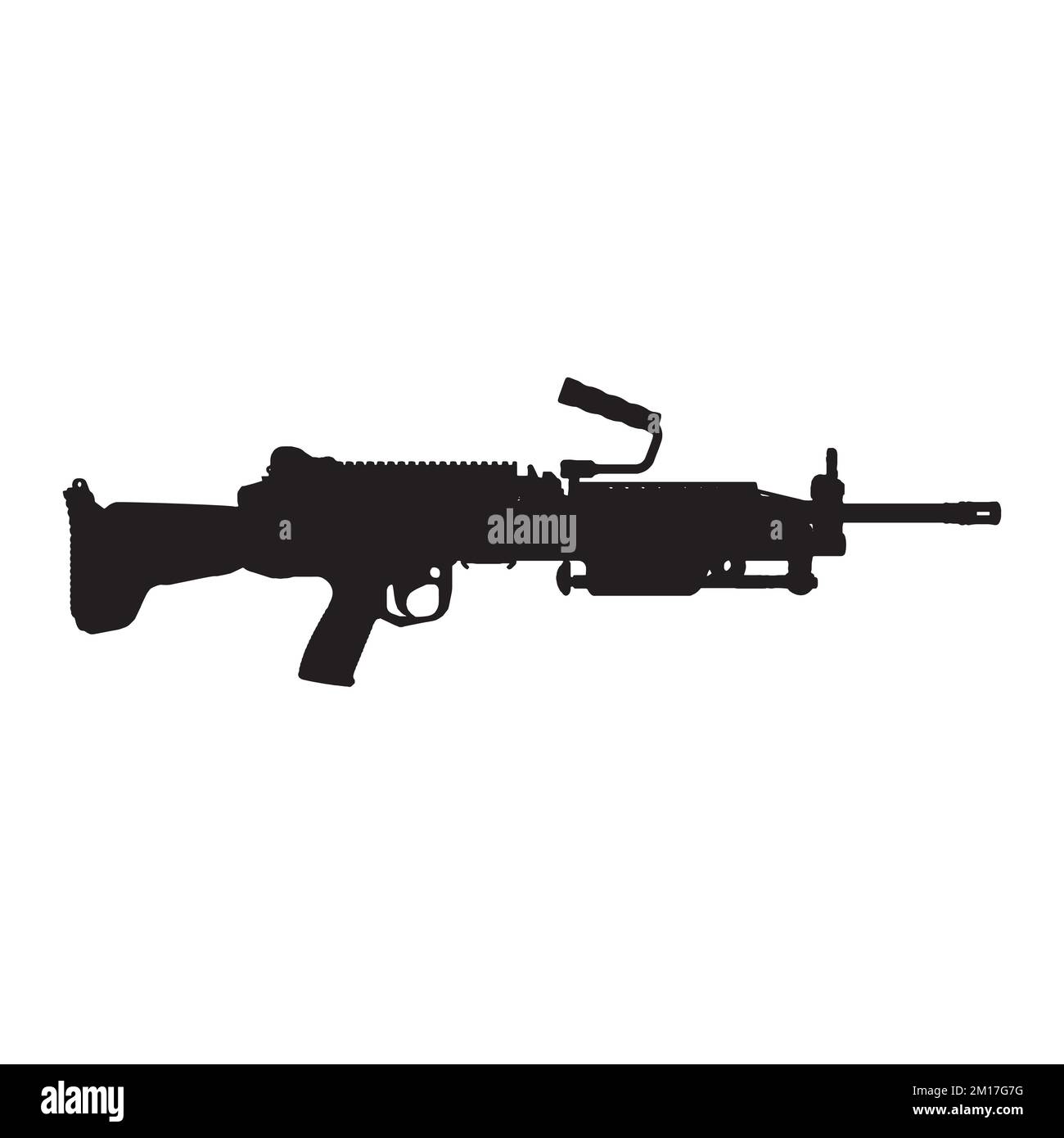 Vector Illustration of Assault Rifle Gun Silhouette Stock Vector Image ... Vector Illustration of Assault Rifle Gun Silhouette Stock Vector Image ...