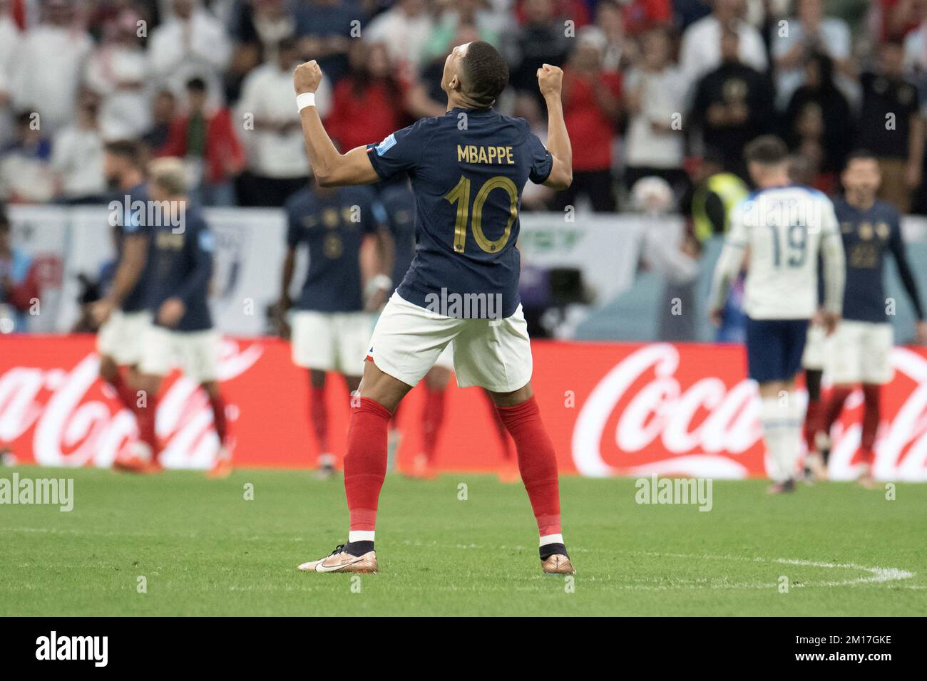 Kylian MBappe of France celebrating the victory during the FIFA World ...