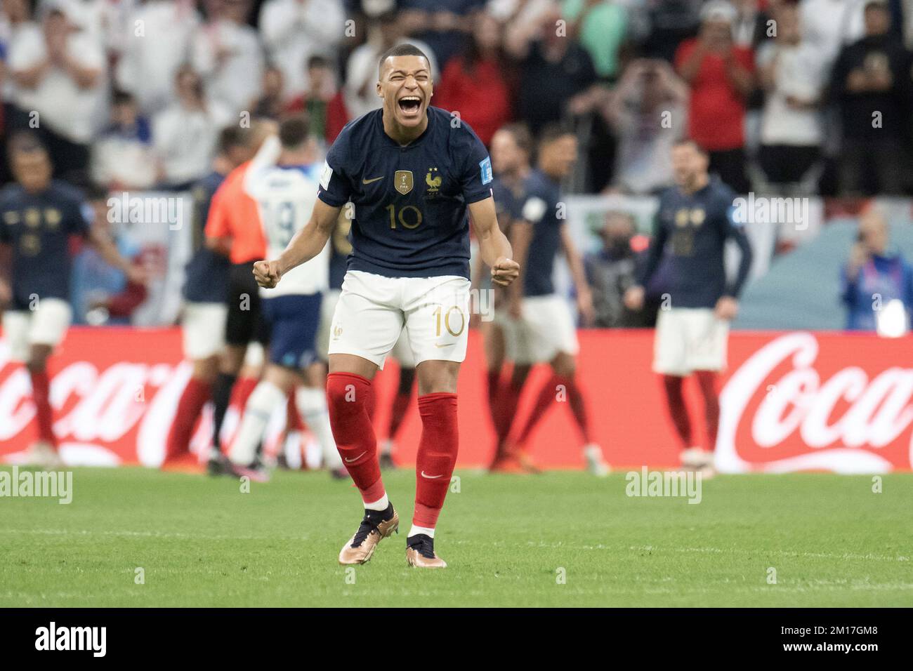 Kylian MBappe of France celebrating the victory during the FIFA World ...