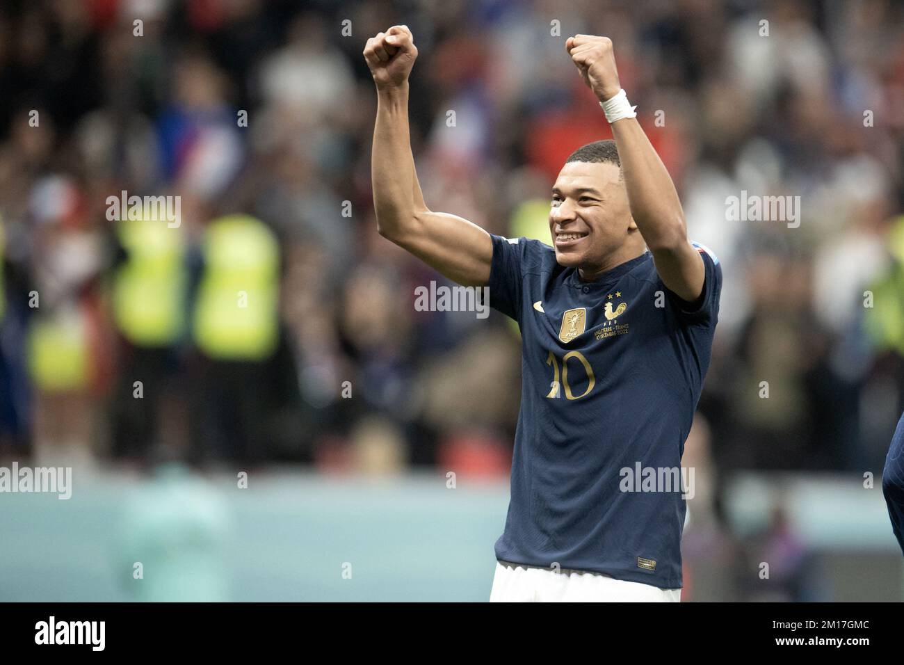 Kylian MBappe of France celebrating the victory during the FIFA World ...