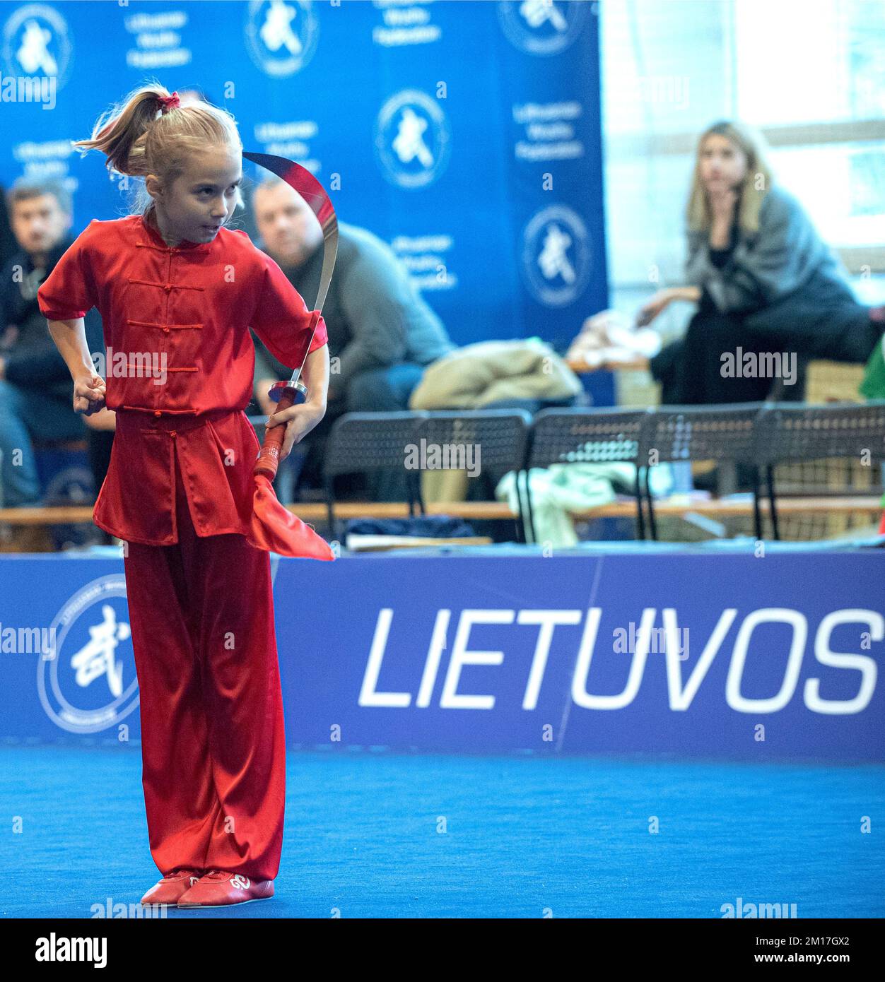 Vilnius, Lithuania. 10th Dec, 2022. An athlete competes at the 8th ...
