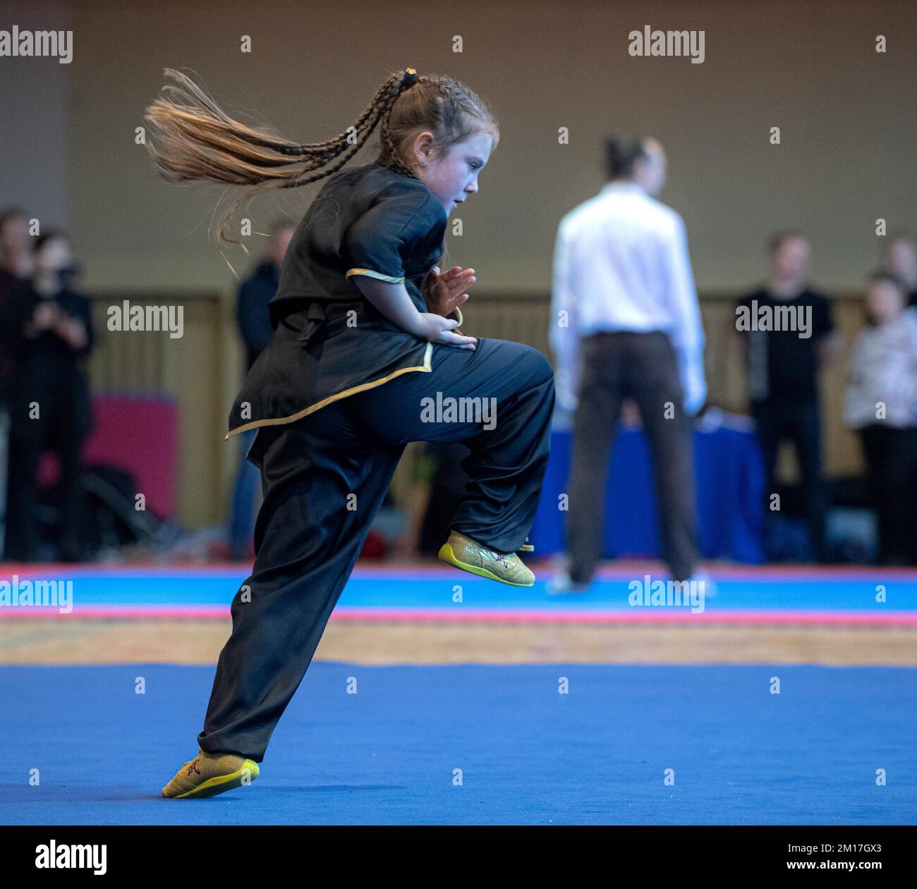 Vilnius, Lithuania. 10th Dec, 2022. An athlete competes at the 8th ...