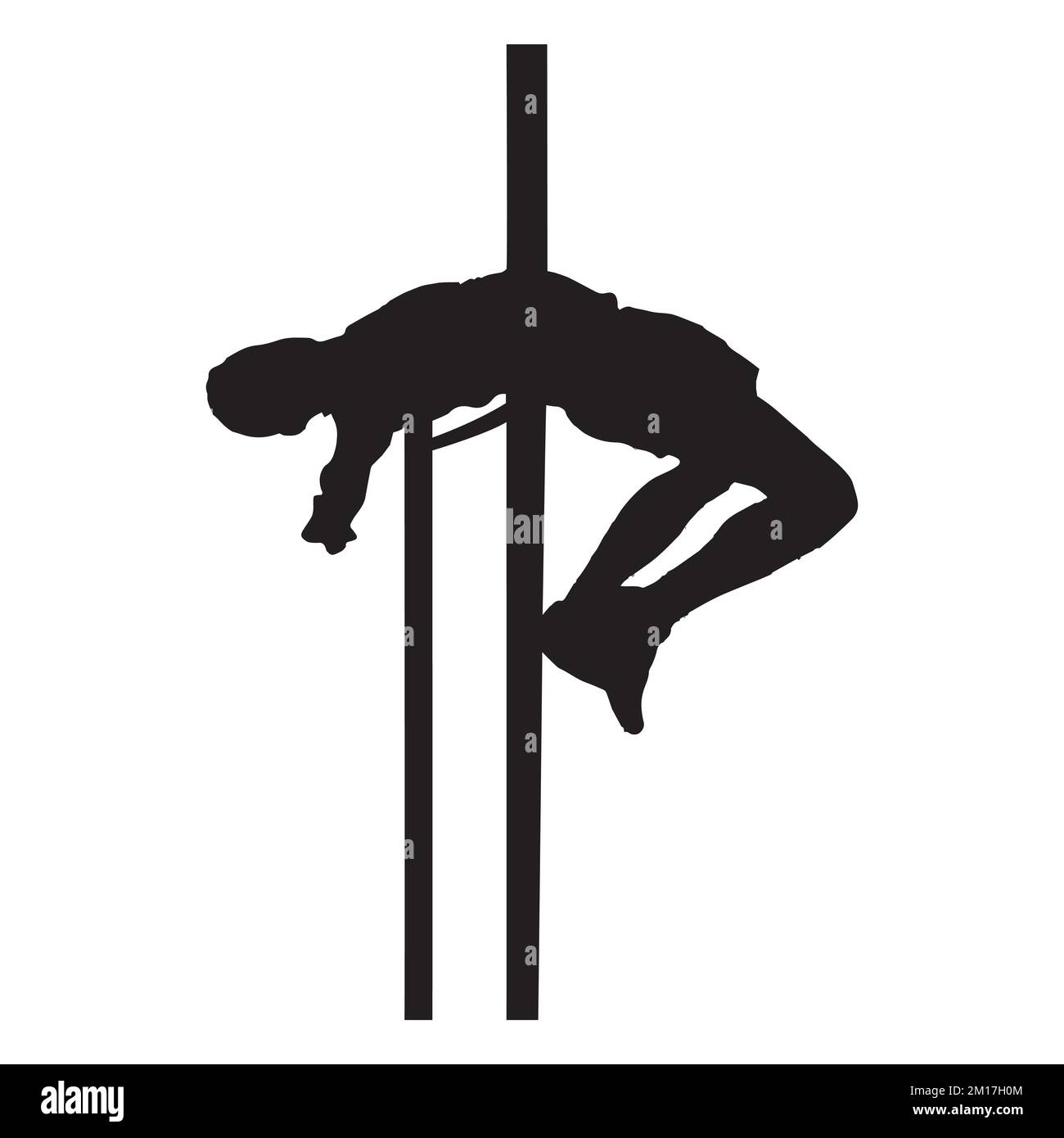 Track and field competition high jumper Stock Vector Images - Alamy