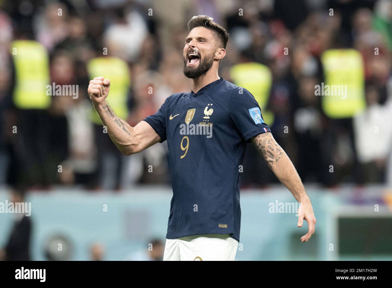 Olivier Giroud of France celebrating the victory during the FIFA World ...