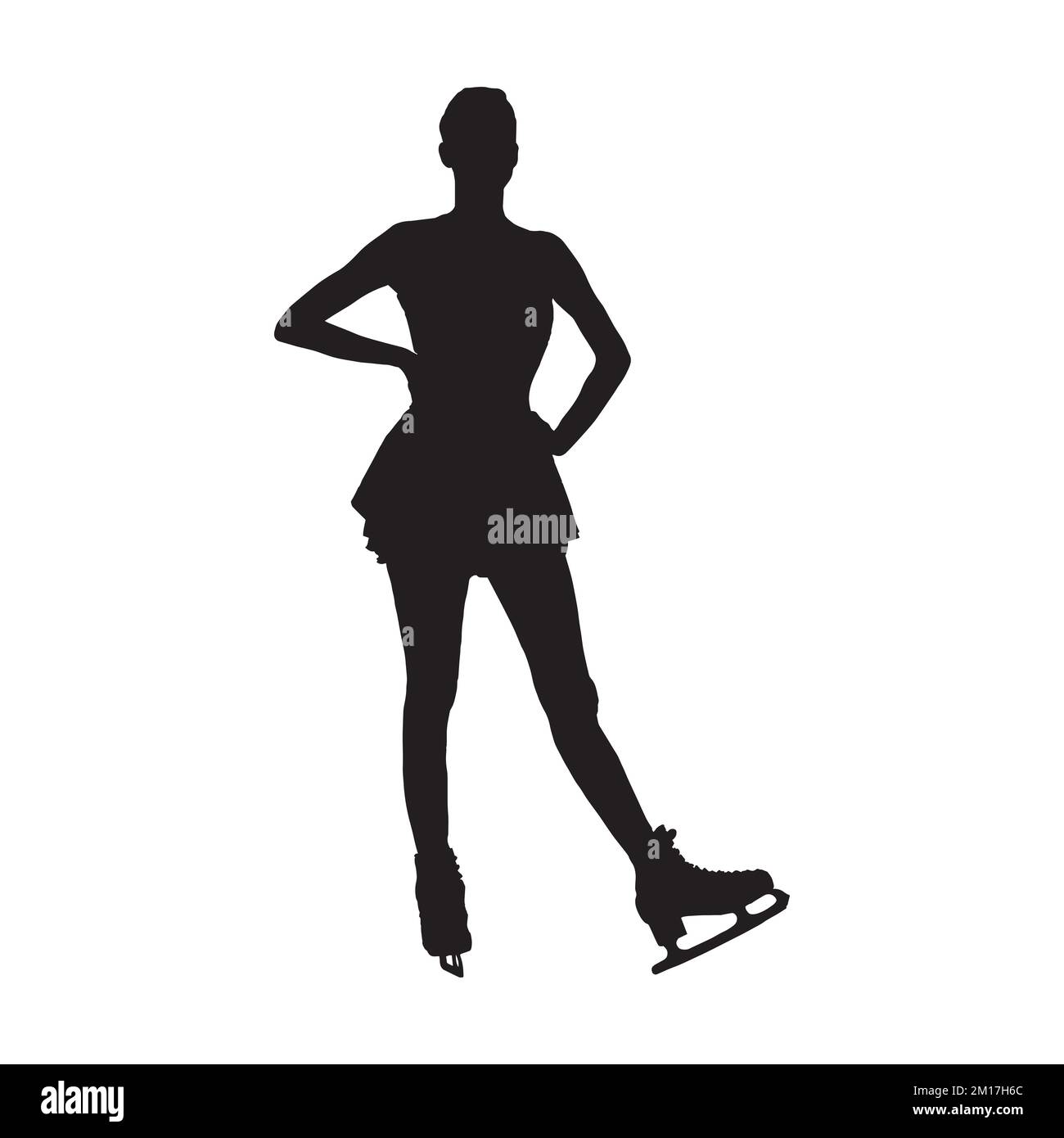 Ice Skating Art Silhouette Stock Vector Image & Art - Alamy