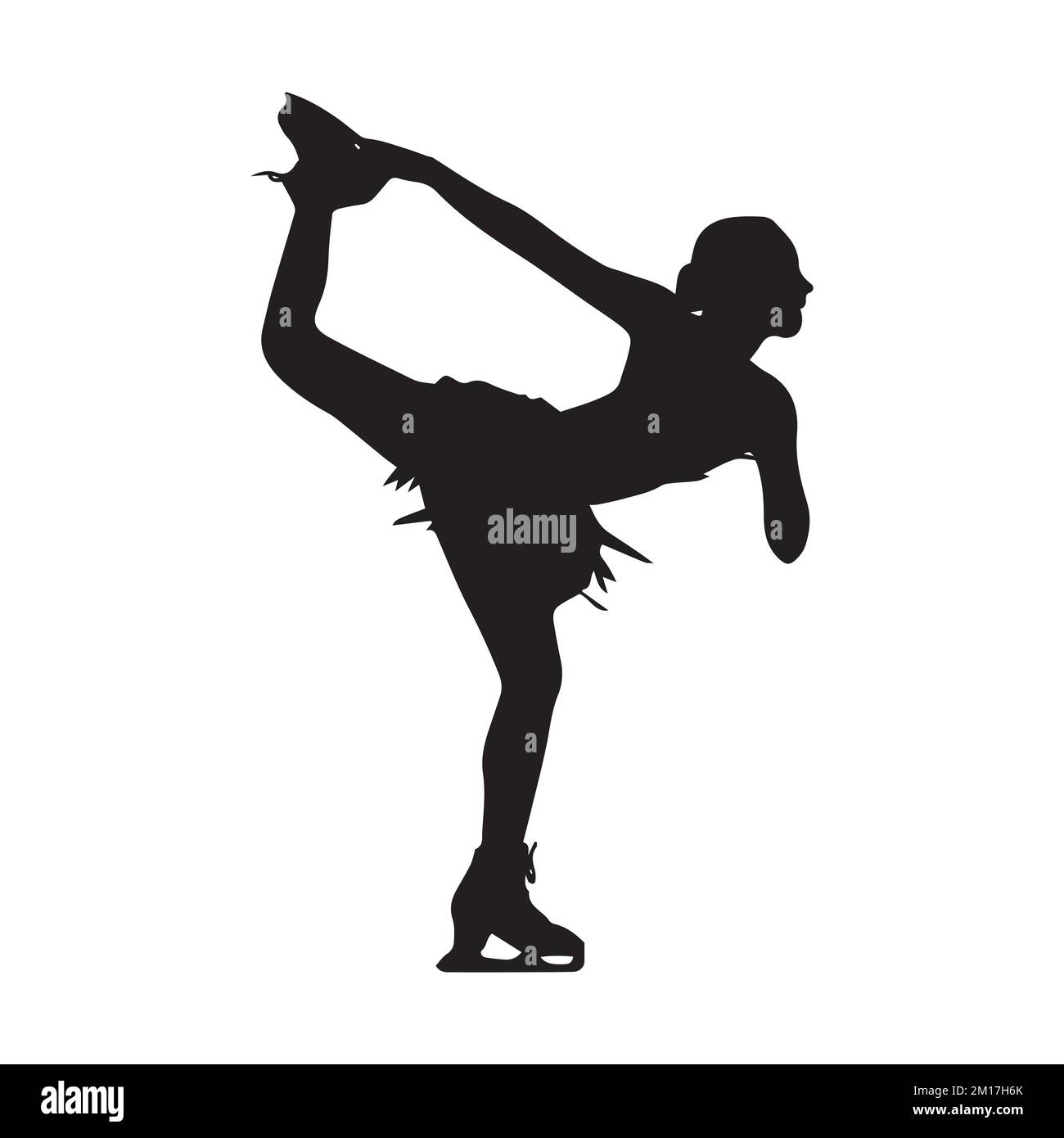 Ice Skating Art Silhouette Stock Vector Image & Art - Alamy