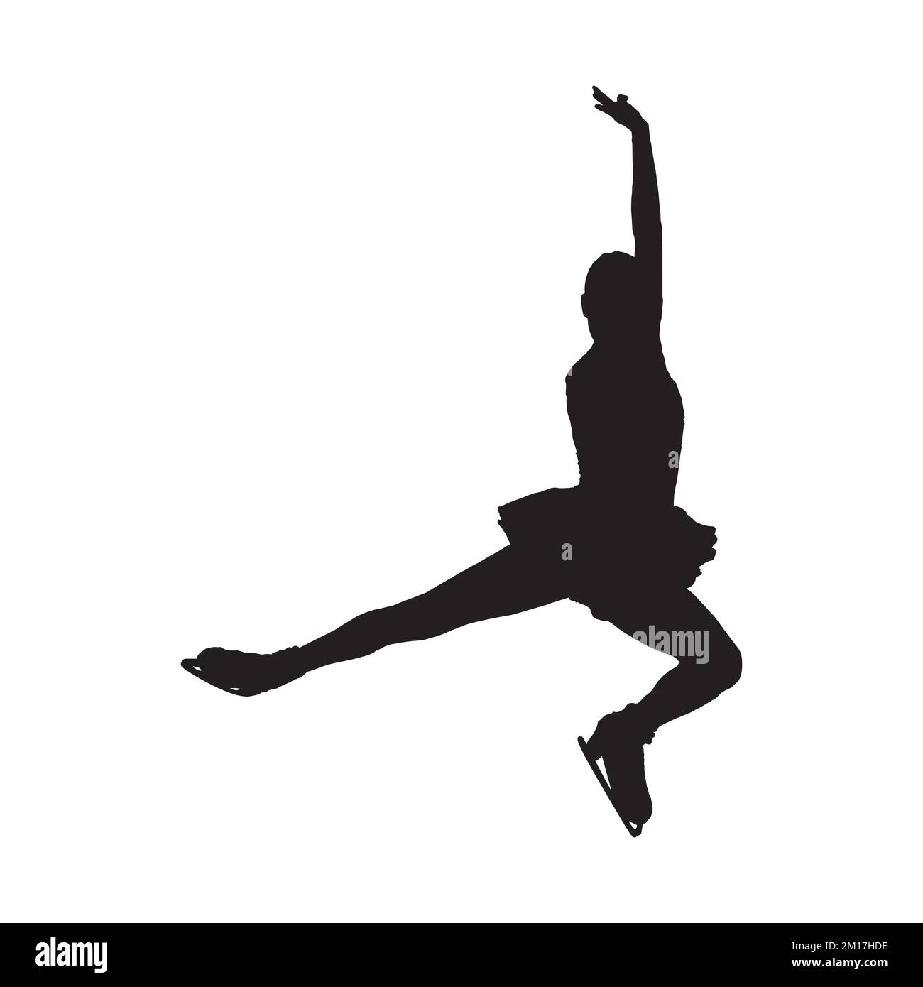 Ice Skating Art Silhouette Stock Vector Image & Art - Alamy