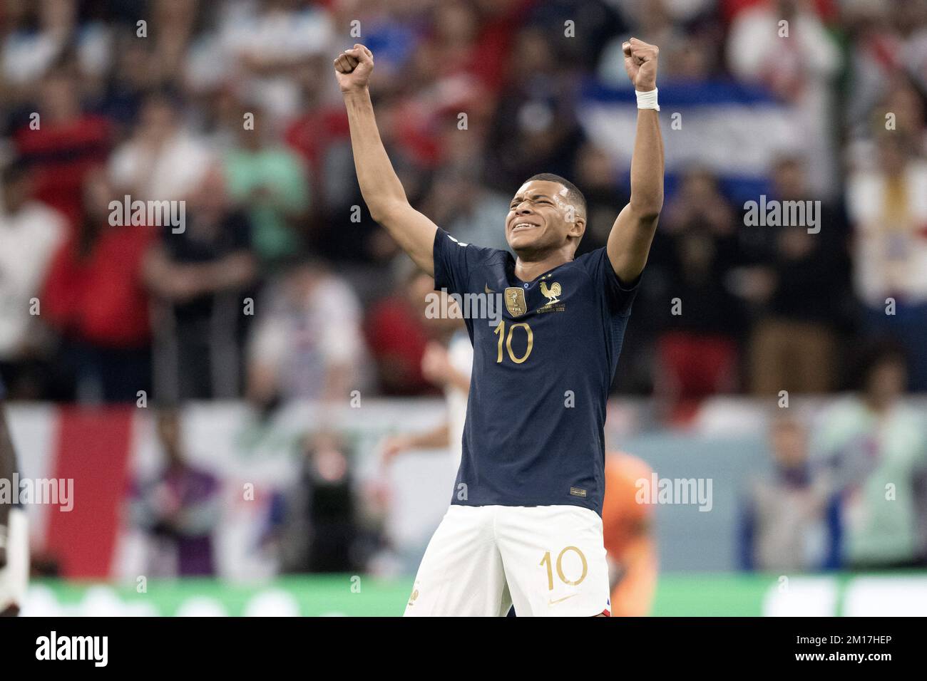 Kylian MBappe of France celebrating the victory during the FIFA World ...