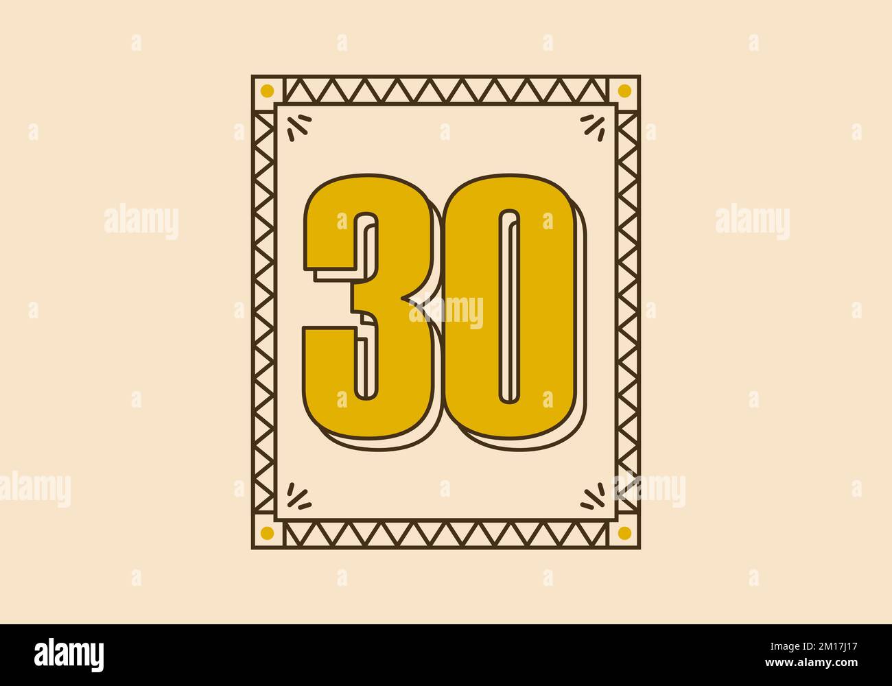 Number 30 Stock Vector Images - Alamy